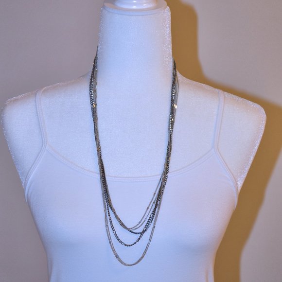 Express | Jewelry | 325 Express Layers Of Sparkle And Chains Necklace ...